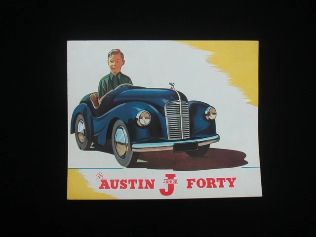 RARE AUSTIN J40 Original Sales Brochure Pedal Car J Forty In Mint ...