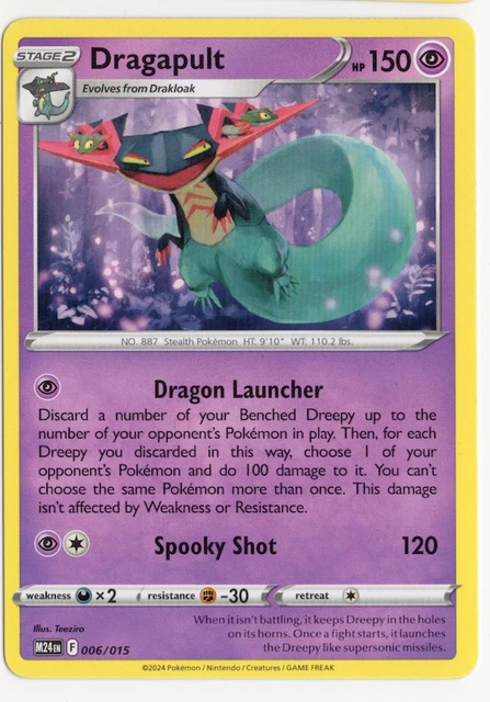 DRAGAPULT 006/015 MCDONALD'S 2025 Happy Meal Dragon Discovery Pokemon ...