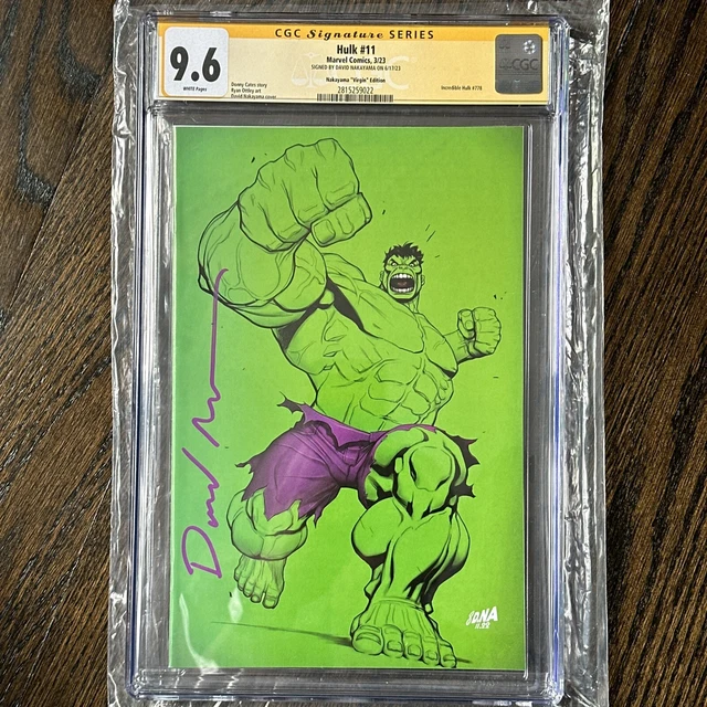 HULK #11 (#778) signature CGC NAKAYAMA bande dessinée variante vierge ...