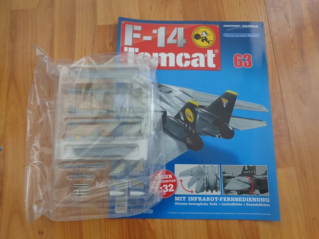 1/32 HACHETTE BUILD The F-14 Tomcat Model Plane Issue 63 Inc Part ...