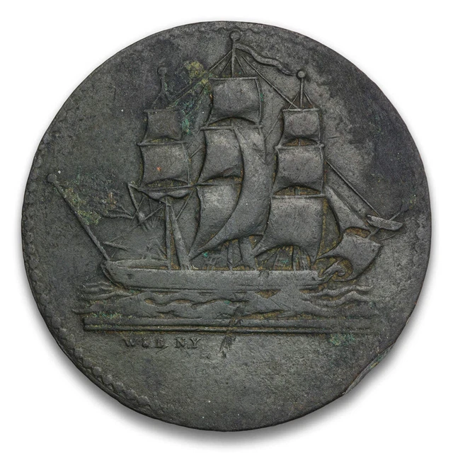 SHIPS COLONIES & Commerce Prince Edward Island Base token 1829 $59.95 ...