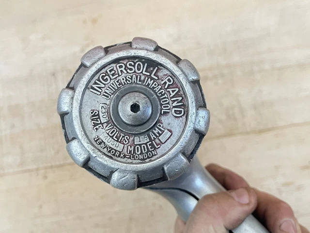 VINTAGE C.1940'S INGERSOL-RAND 1/2" Square Drive 240V Impact Rattle Gun ...