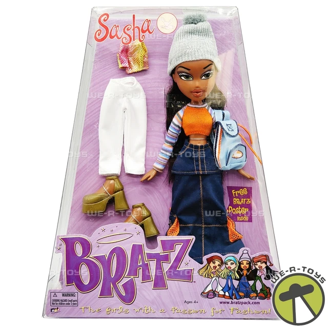 BRATZ SASHA FASHION Doll First Edition V1 MGA 2001 No. 250517 NRFB $218 ...