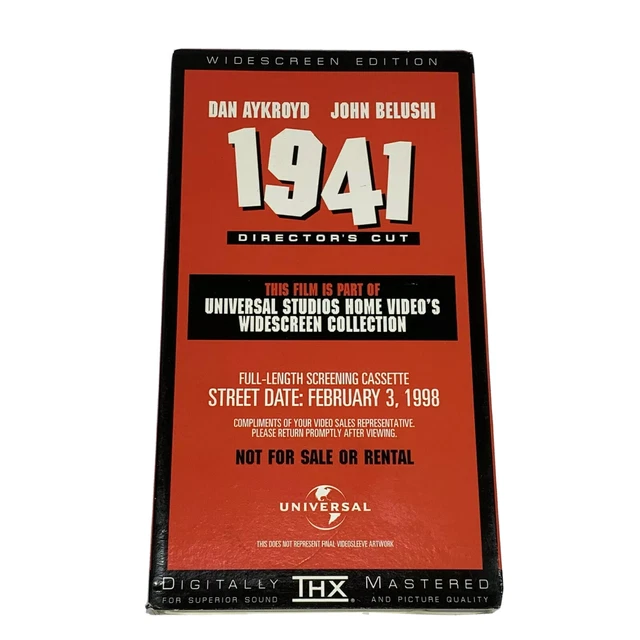 1941 VHS SCREENER Copy OOP Rare John Belushi Steven Spielberg Dan ...