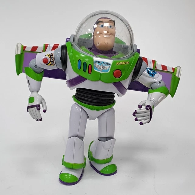DISNEY TOY STORY Thinkway Buzz Lightyear Interactive Action Figure 30cm ...