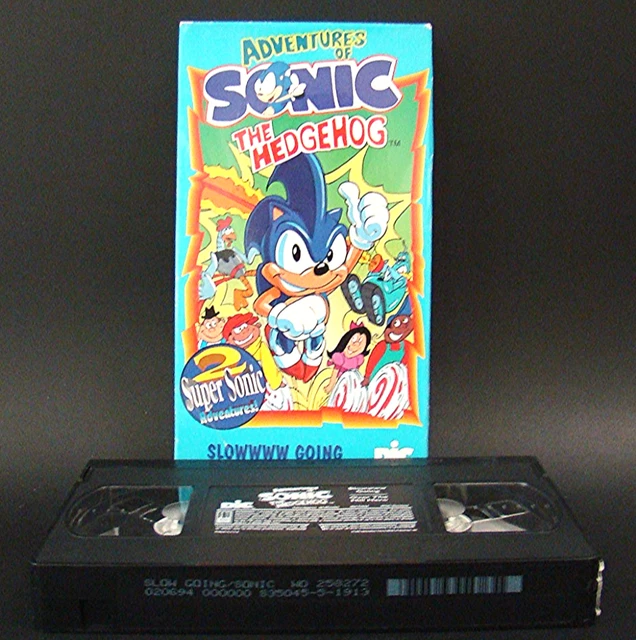 ADVENTURES OF SONIC The Hedgehog Slowwww Going VHS 1994 SEGA Rare HTF ...