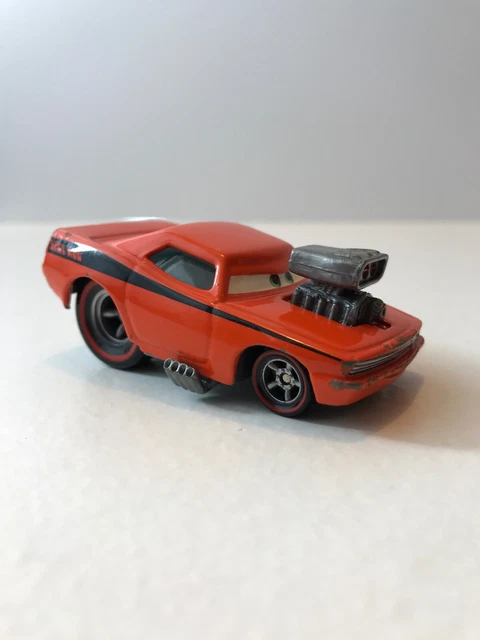 DISNEY PIXAR CARS Movie Die Cast Snot Rod 2.5” Redline Wheels Big Motor ...