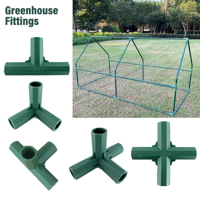 12X PLANT AWNING Structure Joint Connector Plastic Pipe Bracket Frame ...