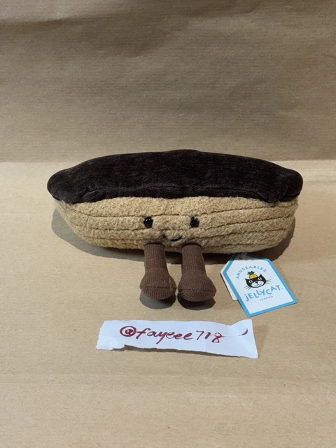 JELLYCAT AUTHENTIC PARIS Desert Étienne Éclair Patisseries Plush Toy ...