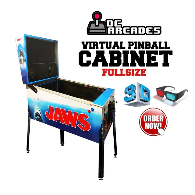VIRTUAL PINBALL MACHINE -Full Size 43" FULL 4K Solenoid System + Shaker ...