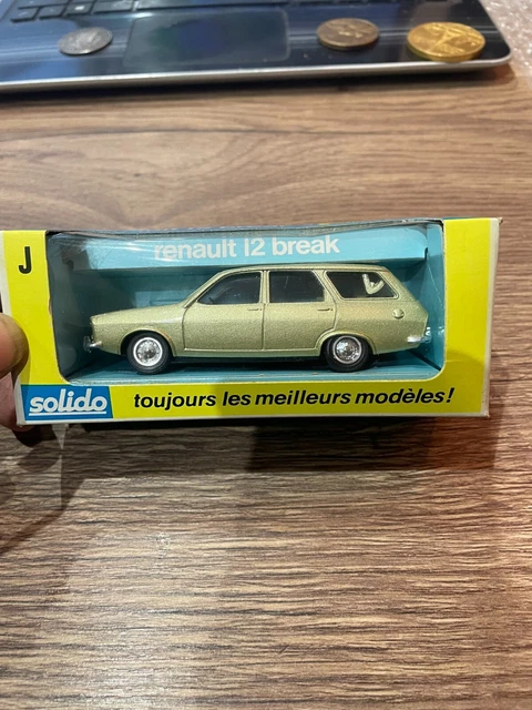 ANCIENNE VOITURE SOLIDO 22 Renault 12 Break en boite d'origine EUR 30 ...