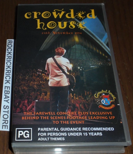 CROWDED HOUSE 24TH November 1996 Vhs Tape The Farewell Concert $16.50 ...
