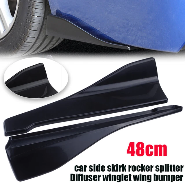 CAR SIDE SKIRT Rocker Splitters Winglet Wings Canard Diffuser Spoiler ...