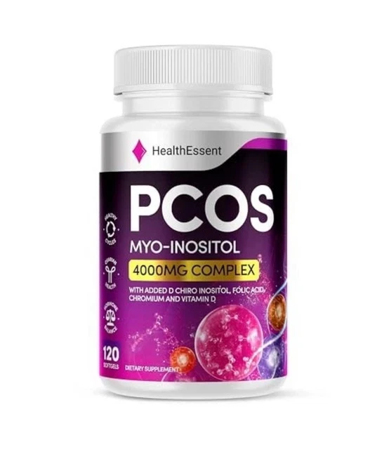 PCOS SUPPLEMENT MYO Inositol 4000mg Complex 120 Capsules HealthEssent £ ...