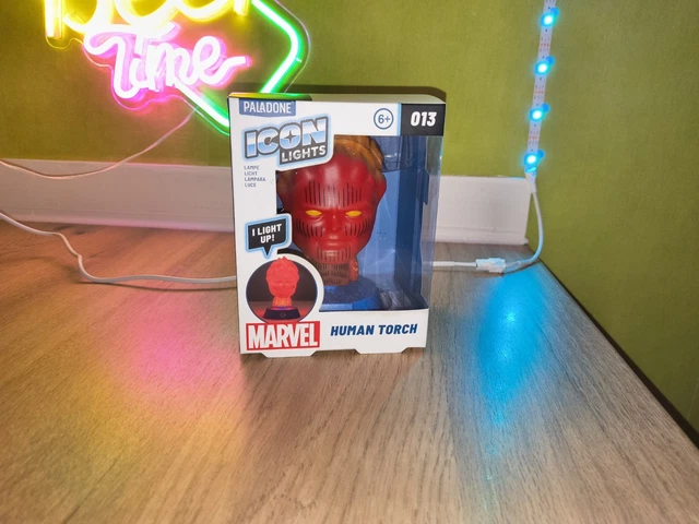 PALADONE ICONS MARVEL Fantastic Four Human Torch light lamp £14.38 ...