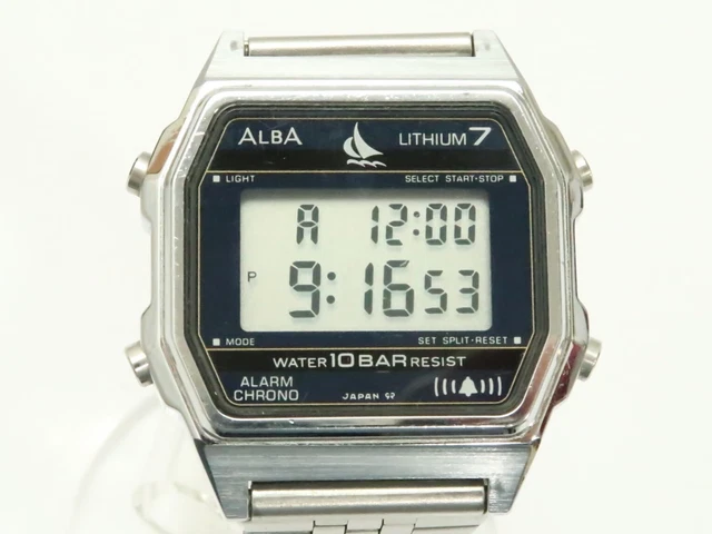 SEIKO ALBA W309-4210 Digital Quartz Watch Men Japan 18700126 £74.28 - PicClick UK