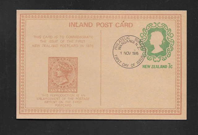 NEW ZEALAND ISSUE, Franked Inland Postcard 1976, Centenary Of Nz Post ...