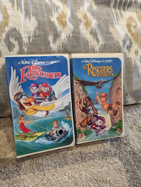 VINTAGE DISNEY THE Rescuers Classic Black Diamond VHS Tape Set Of 2 ...