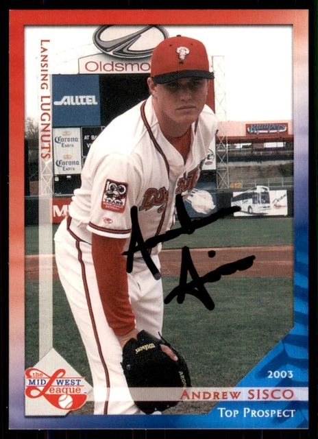 2003 TOPPS TRADED & Rookies Andrew Sisco IP Auto RC Chicago Cubs #T196 ...