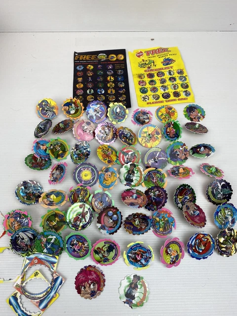 TWISTIES AUSTRALIA BEYBLADE Mega Tazo Topz Discs Bulk Lot Of 55 $65.00 ...