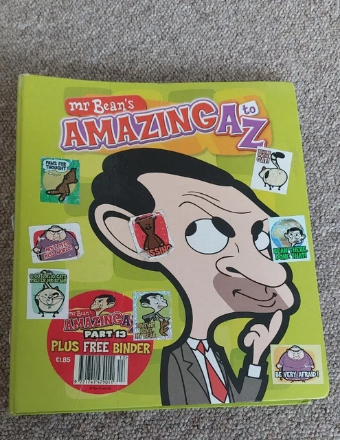 MR BEAN'S AMAZING A-Z Magazine Collection Issues 14 - 26 in Ring Binder ...