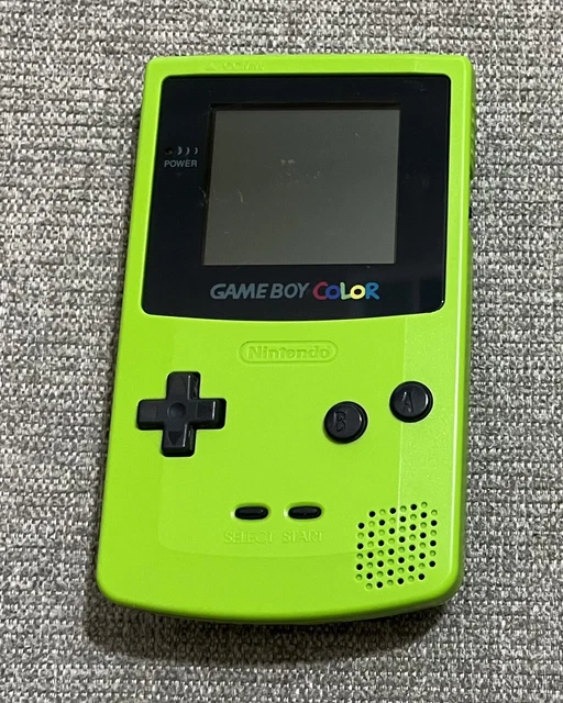 RARE NINTENDO GAMEBOY Color Console System Kiwi Green AUTHENTIC CGB-001 ...