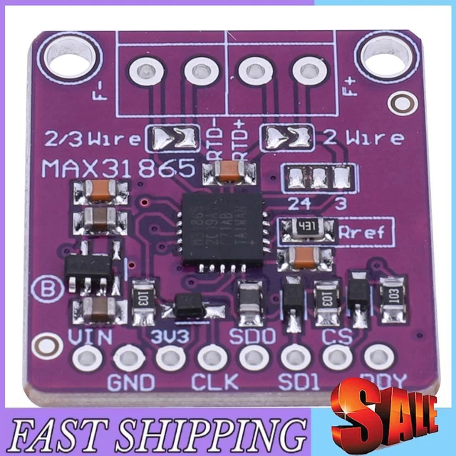 MAX31865 PT100/PT1000 RTD Temperature Sensor Detector Module Amplifier Module £6.12 - PicClick UK