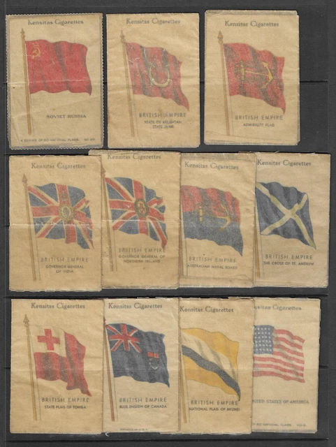 KENSITAS CIGARETTES 1934 J Wix British Empire Flags Silk Issue £3.99 ...