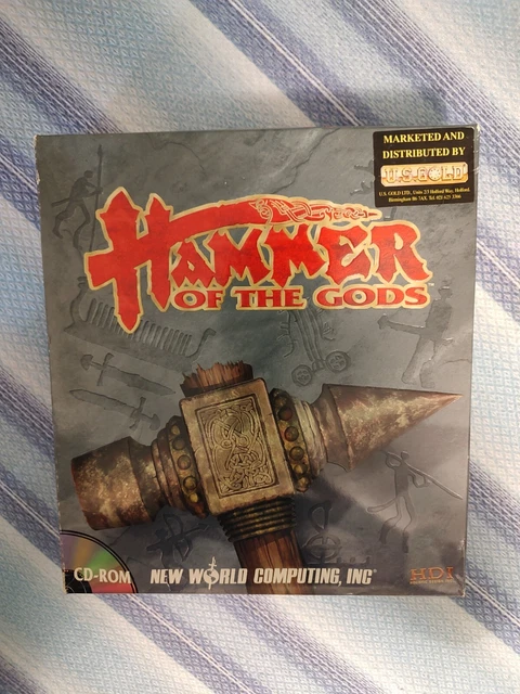 PC BIG BOX hammer of the gods us gold new world computing vintage 1994 ...