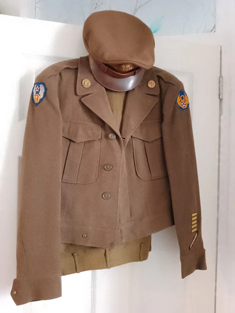 ORIGINAL WW2 AMERICAN USAAF 8th/9th Uniform £260.00 - PicClick UK