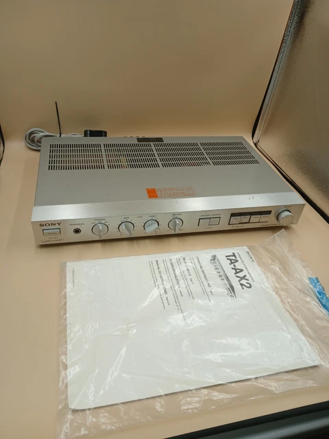 SONY TA-AX2 STEREO Integrated Amplifier Hi-Fi - Silver - Retro 1980's £ ...