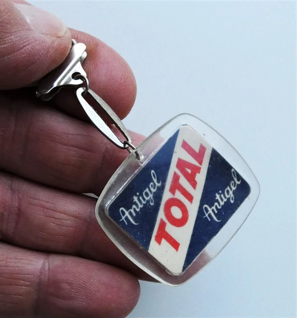 ANCIEN PORTE CLÉ Antigel TOTAL pétrole station service garage pompe ...