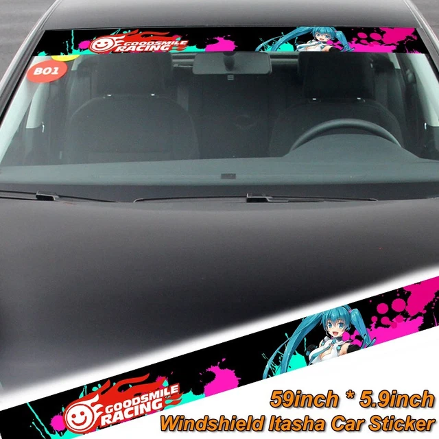 59'' CARTOON ITASHA Car Stickers Anime Game Hatsune Miku Windshield ...