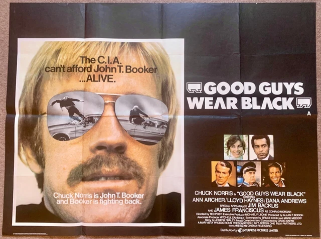 UK QUAD POSTERS - ORIGINAL - GOOD GUYS WEAR BLACK / A FORCE OF ONE ...