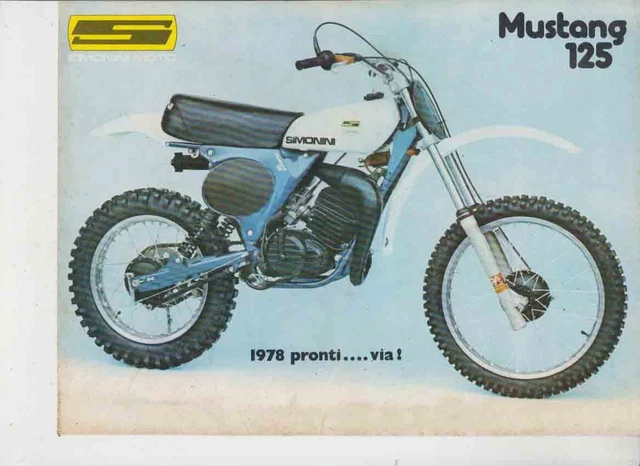 ADVERTISING PUBBLICITÀ-MOTO SIMONINI MUSTANG 1978 MOTOITALIANE ...