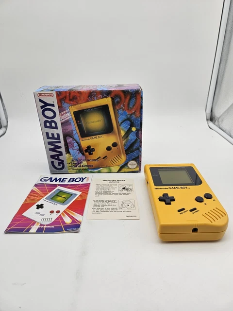 CONSOLE NINTENDO GAMEBOY Game Boy Play It Loud giallo giallo cib ...