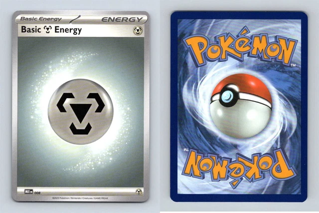 METAL ENERGY #8 Mega Evolution Phantasmal Flames Pokemon 2025 TCG Card ...