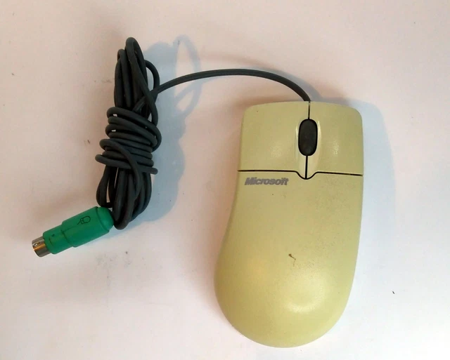 ORIGINAL VINTAGE MICROSOFT PS2 Intellimouse Ball 1.3A - 5V. 2 buttons ...