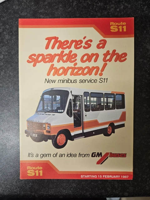 GREATER MANCHESTER Transport Timetable Leaflet GM Buses S11 ABX4.25 £3. ...