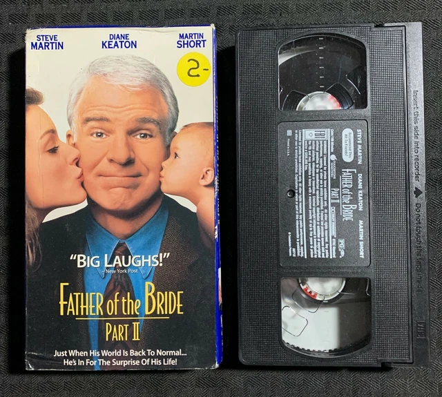 1995 FATHER OF THE BRIDE Part II VHS EX/VG Steve Martin Diane Keaton ...