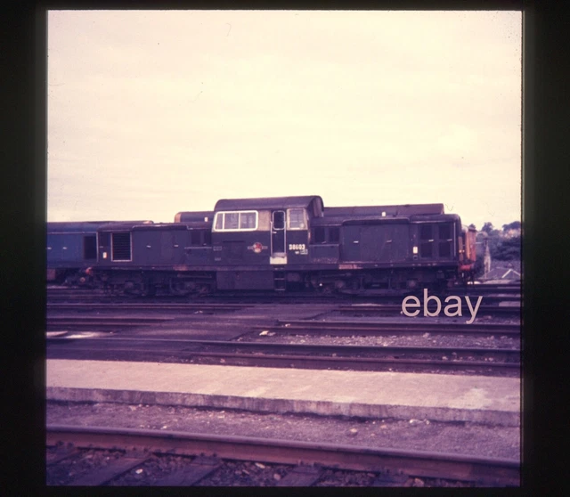 ORIGINAL 126 SLIDE - Class 17 - D8603 on shed at Haymarket, Scotland c ...
