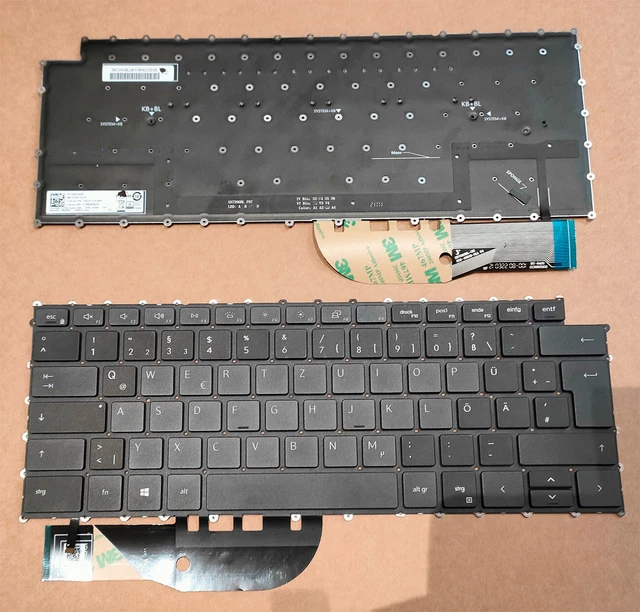 TASTATUR DELL XPS 15 9500 XPS 15-9500 Beleuchtung DE Backlit Keyboard ...