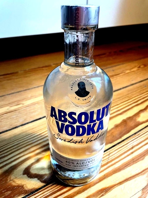 NEU&OVP: ORIGINAL FLASCHE ABSOLUT VODKA SWEDEN SINCE 1879 - 0,7 l + 40 ...