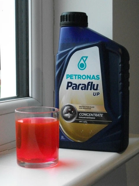 PETRONAS PARAFLU UP Red Car Engine Antifreeze Coolant 1 Litre Fiat Alfa ...