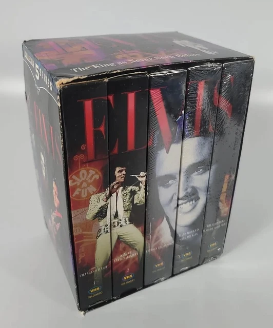 VINTAGE COLLECTOR SERIES 5 Pack Elvis VHS “The King As Never Seen ...