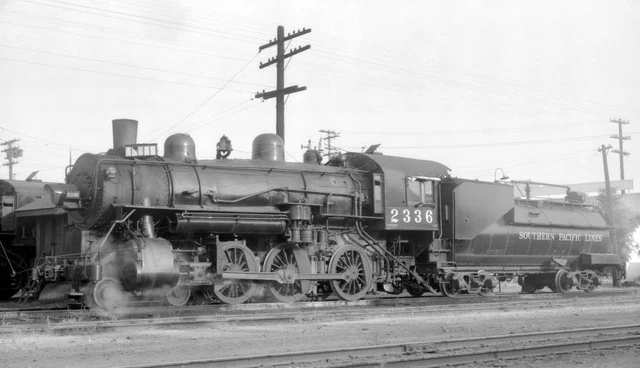 SP SOUTHERN PACIFIC Railroad Locomotive Engine No 2336 Old Train Photo ...
