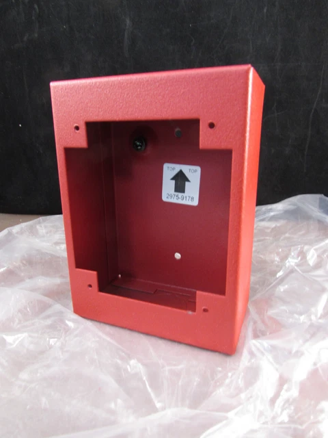 SIMPLEX 2975-9178 ADDRESSABLE Steel Pull Station Back Box Red $17.93 ...
