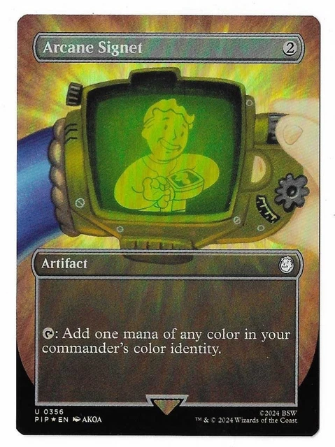 MTG ARCANE SIGNET Showcase FOIL Universes Beyond: Fallout (PIP) #0356 ...
