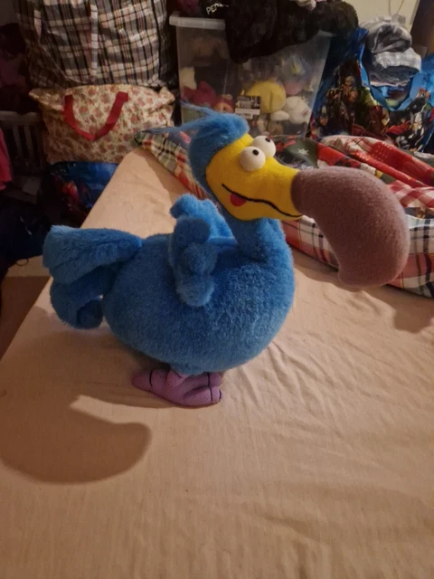 TESCO DEREK THE Dodo Blue Soft Toy Plush 11” Christmas TV Advert 1999 ...