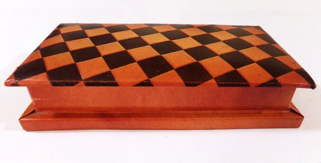 BOITE VINTAGE IMITATION DAMIER 20x10x4 cm EUR 20,00 - PicClick FR